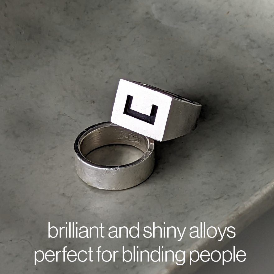 935 Silver Stacker and Bracket Knuckle combo | 935 Jewellery – external