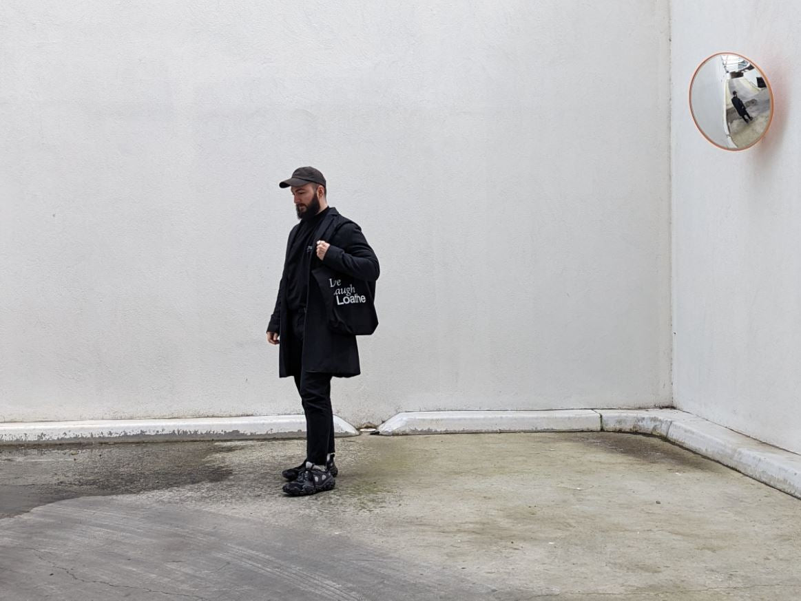 External Shoulder Tote Bag | Live Laugh Loathe – external